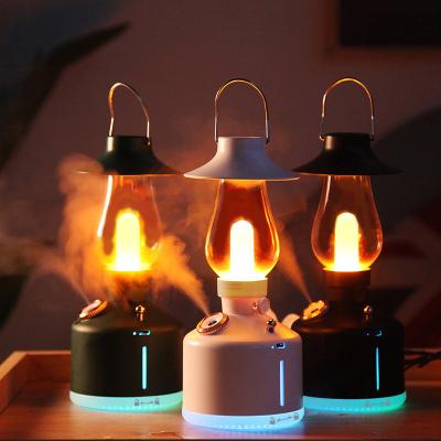 China Home Camping Use Mini USB Warm Mist Humidifier 280ml With Dimmable LED Light for sale