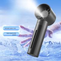 China Outdoor Use Brushless Mini Portable Fan With 5 Speed 1200mAh Rechargeable Battery for sale