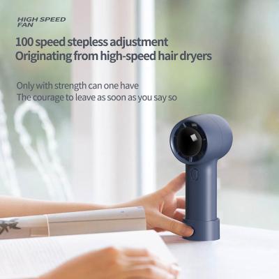 China 3000mAh Rechargeable Mini Portable Fan Lightweight Design Hand Held Small Fan for sale