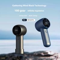 China High Speed Handheld Electric Usb Fan Customized Color With 100 Gears Infinite Regulation for sale