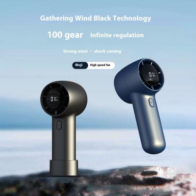 China High Speed Handheld Electric Usb Fan Customized Color With 100 Gears Infinite Regulation for sale