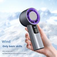 China Customized High Speed 3000mAh Battery Handheld Fan Digital Display For Car Household Use for sale