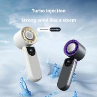 China 4000mAh Battery Mini Portable Fan With Brushless Motor  Household Spray Portable Folding Fan for sale
