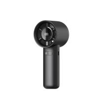 China 2000mAh Battery Brushless Motor Handheld Fan with Digital Display for Personal Cooling for sale
