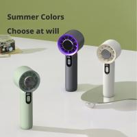 China 100 Speed High Speed Mini Portable Fan With 2000mAh Battery And Brushless Motor for sale