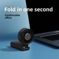 China 2000mAh Battery Brushless Motor Foldable Design Mini Portable Handheld USB Fan for sale