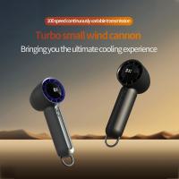 China Display Flashlight USB Lightweight Hand Personal Cooling Portable Wearable Handheld Mini Fan for sale