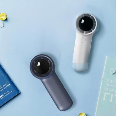 China Summer Standing Bladeless Mini Portable Fan Handheld Rechargeable Fan Foldable Design for sale