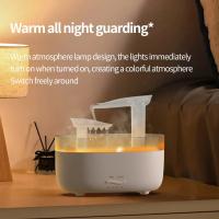 China Desktop Rain Drop USB Humidifier Aromatherapy Aroma Diffuser Machine With Timing Function for sale