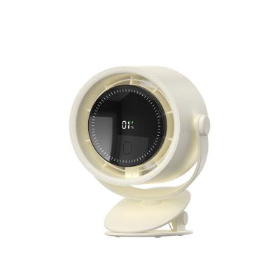 China Remote Control Bladeless Table Fan 100 Speeds 1800mAh Rechargeable Air Cooling Fan for sale