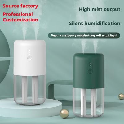 China Dual Jet Ultrasonic Air Humidifier Large Mist Output Quiet Operation Home And Car Use for sale