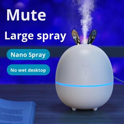 China Bunny Shaped Ultrasonic Air Humidifier Household Mute Operation Desktop Humidifier for sale