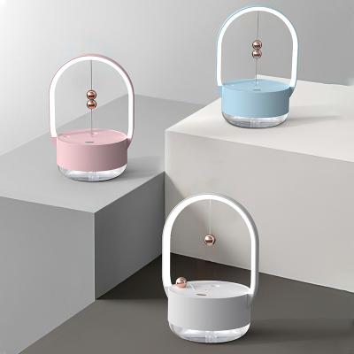 China Hotel Car Ultrasonic Cool Mist Air Humidifier With Rechargeable Battery LED Night Light for sale