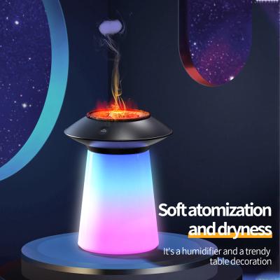 China 760ml Jellyfish Spray Volcano Aromatherapy Humidifier Home Use With Colorful Lights for sale
