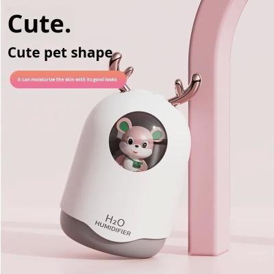 China Adorable Deer Shape Small Cool Mist Humidifier With RGB LED Lighting 230ml Home Decor for sale