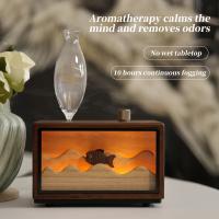 China Wood Construction Vintage Aroma Diffuser 0.5L Capacity Ultra Quietly For Home Hotel for sale