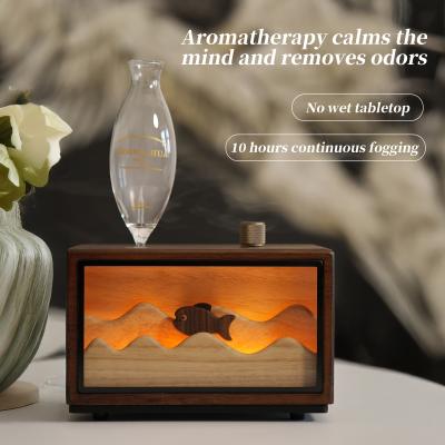 China Wood Construction Vintage Aroma Diffuser 0.5L Capacity Ultra Quietly For Home Hotel for sale