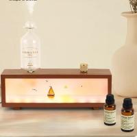 China Ultra Quiet Wood Aromatherapy Diffuser Household Aroma Diffuser Machine With Night Light for sale