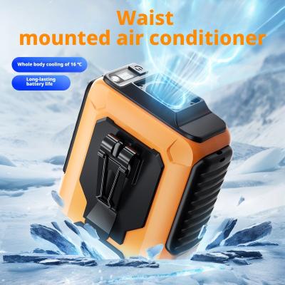 China Outdoor 100 Speed Waist Mounted Fan Hands Free Portable Fan For Construction Sites for sale