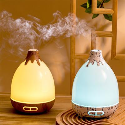 China Diffuser Machine Premium Ultrasonic Volcano Aromatherapy Diffuser LED Air Purifying Fragrance Sprayer for sale