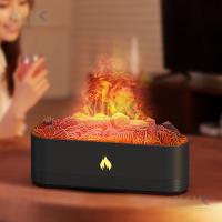 China Flame Volcano Fragrance Diffuser Humidifier 250ml Colorful Essential Oil Aroma Diffuser for Household for sale