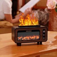 China Fireplace Flame Perfume Diffuser Scent Diffuser Wood Grain Anhydrous Essential Oil Diffuser for Household for sale