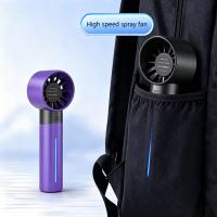 China G106 High Speed Mist Handheld Fan Manufacturer 1200mAh Portable Water Spray Fan for sale
