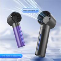 China G106 High Speed Mist Handheld Fan Manufacturer 1200mAh Portable Water Spray Fan for sale