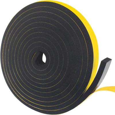 China EVA Black Foam Weather Stripping 26Ft Length Front Door Frame Windows Insulation for sale