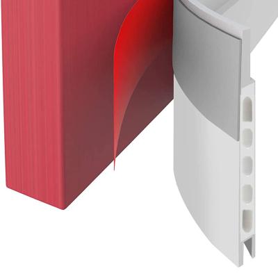 China Silicone Rubber TPE Self Adhesive Door Bottom Seal Door Sweep Weather Stripping OEM for sale