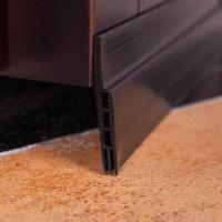 China 50mm Width Door Sweep Weather Stripping Door Bottom Sealing Strip Noise Insulation for sale