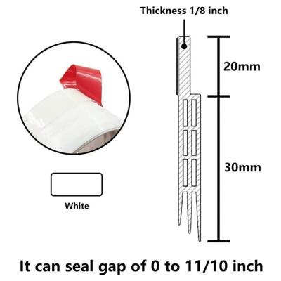 China Door Bottom Seal Door Sweep Weather Stripping Length 1M 1.2M for sale