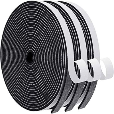China Closed Cell Foam Weather Stripping Door Seal Soundproof Self Adhesive Insulation Strips for sale