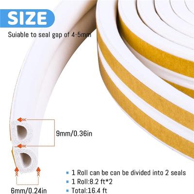 China Neoprene Foam Tape Door Insulation 1 4 Inch Thick Foam Weather Stripping for sale