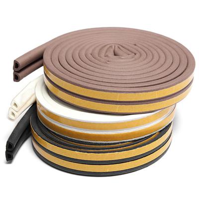 China Large Gap Weather Stripping Seal Strip For Doors/Windows 18 Feet Self Adhesive Backing Seals for sale