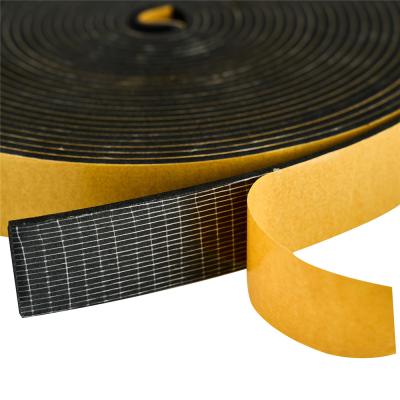 China 2 Rolls Of Strong Adhesive Foam Weather Stripping 0.25 Inches Thick 13 Ft Each for sale