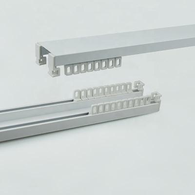 China Aluminum Ceiling Mount Silent Curtain Track For Home Decoration OEM for sale