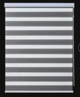 China Manual Semi Blind Zebra Fabric Blinds Polyester Material For Office for sale