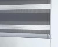 China Manual Semi Blind Zebra Fabric Blinds Polyester Material For Office for sale