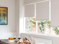 China White Color Blackout Roller Window Blinds Waterproof For Kitchen 1.8M Width for sale
