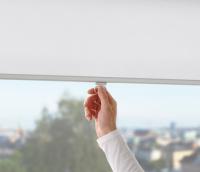 China Manual Fabric Grey Day And Night Roller Blinds For Indoor Privacy Protection for sale