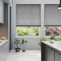 China Decorative Roller Window Blinds Transparent Double Layers Fabric For Home for sale