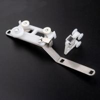 China Magnetic Tight Closure Metal Plastic Overlapping Curtain Track Pulley System Master Carrier for sale