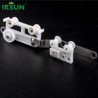 China Magnetic Tight Closure Metal Plastic Overlapping Curtain Track Pulley System Master Carrier for sale