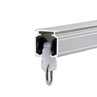 China Wholesale Affordable Aluminium Alloy Extrusion Ceiling Mount Hospital Household S Fold Curtain Track Rail for sale