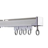 China Wholesale Affordable Aluminium Alloy Extrusion Ceiling Mount Hospital Household S Fold Curtain Track Rail for sale