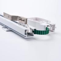 China New Arrival High Quality S Fold Extendable Aluminium Alloy Automatic Motorized Electric Curtain Rail Track For Windows for sale