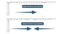 China Wholesale Cheap Price Project Engineering Tuya Wireless Motor Aluminium Ripple Fold Electric Motorized Curtain Track System for sale