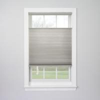 China Cordless Double Pleated Honeycomb Window Shade Windproof Polyester Material for sale