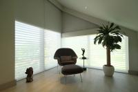 China Remote Control Shangri La Curtains Ripple Fold For Living Room for sale